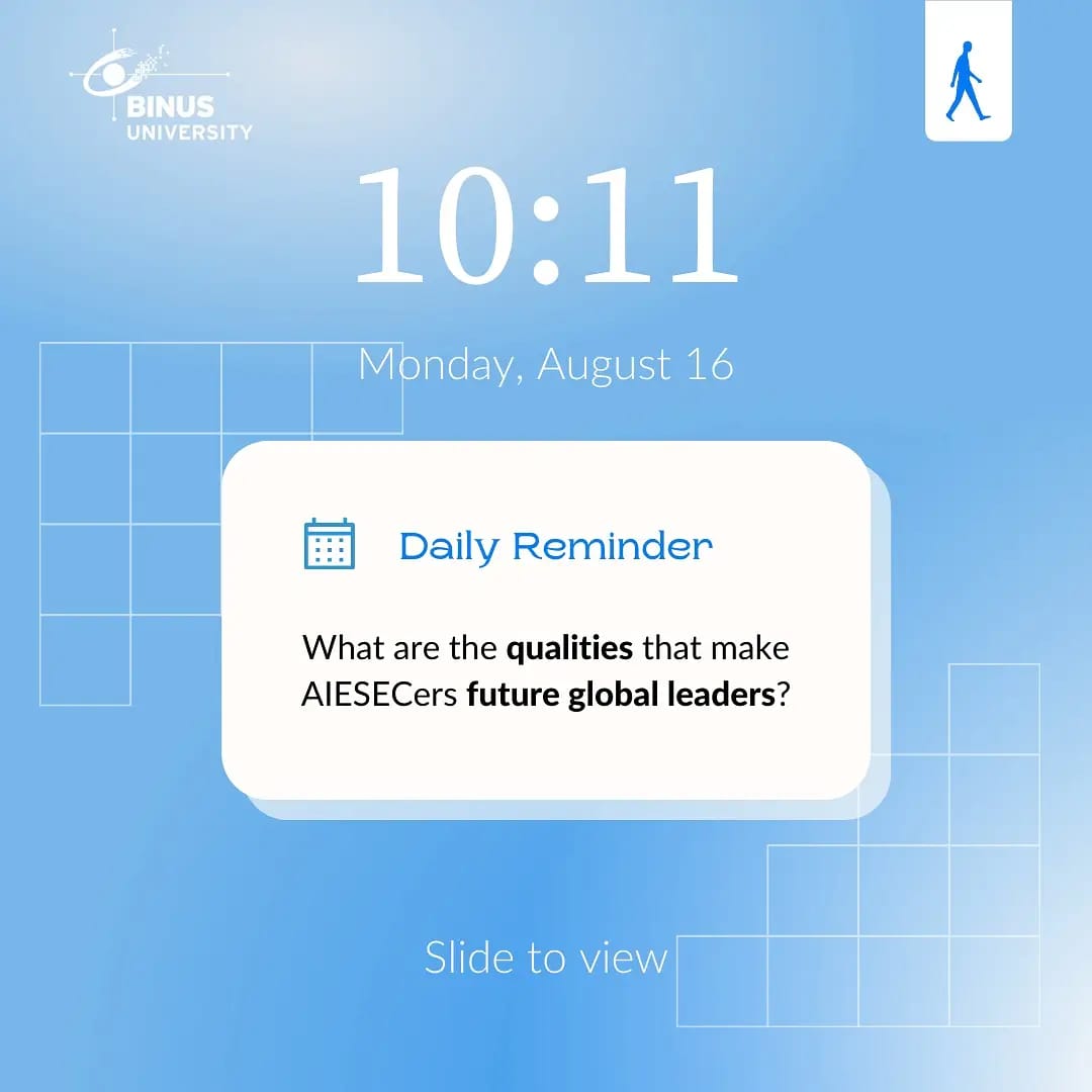 #AIESECinBINUS: Leadership Qualities – AIESEC